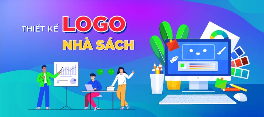 Thiết kế logo nhà sách | Chuyên nghiệp, Giá rẻ, Độc quyền